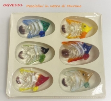 Pesciolini in vetro di Murano